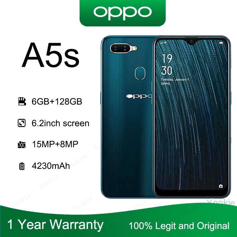 Oppo A5s 6GB RAM 128GB ROM OPPO A5s 4230mAh Battery Waterdrop Screen